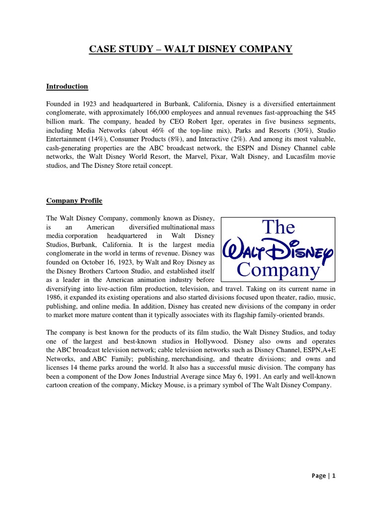 SHRM Assignment Case Study | PDF | Nbc Universal | The Walt Disney Company