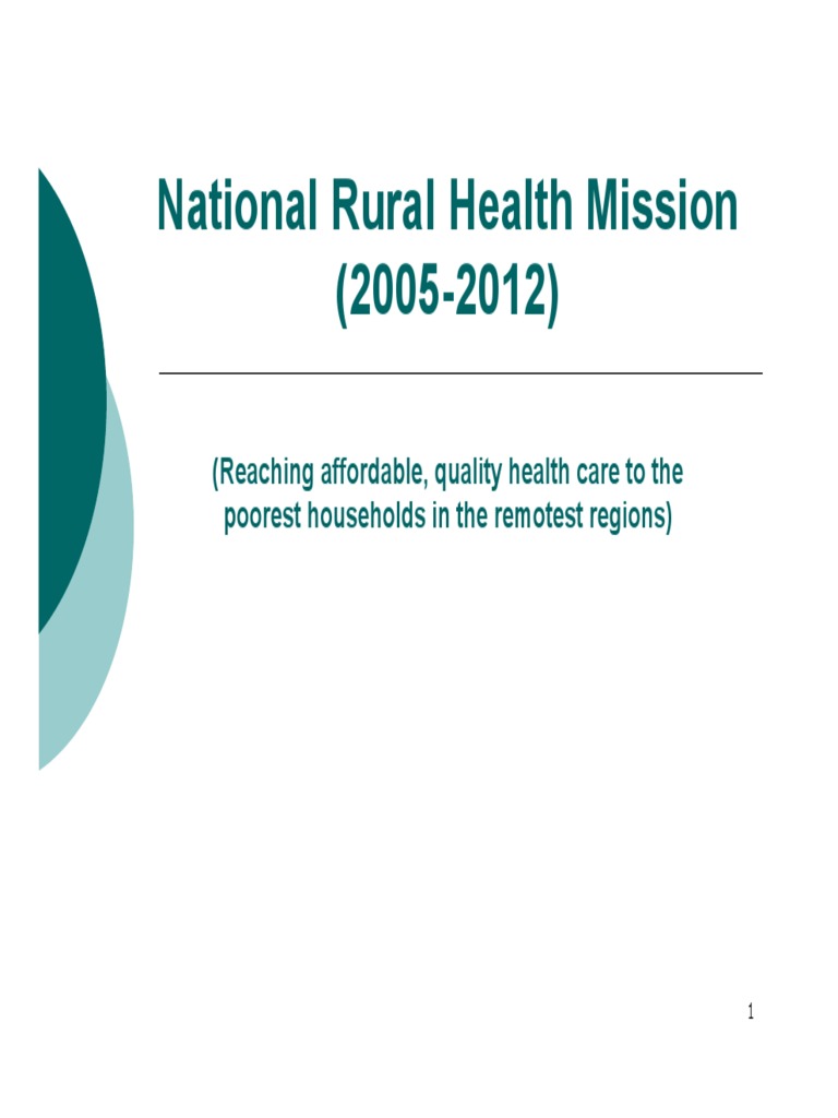 National Rural Health Mission (2005-2012) | PDF | Infants | Health Care