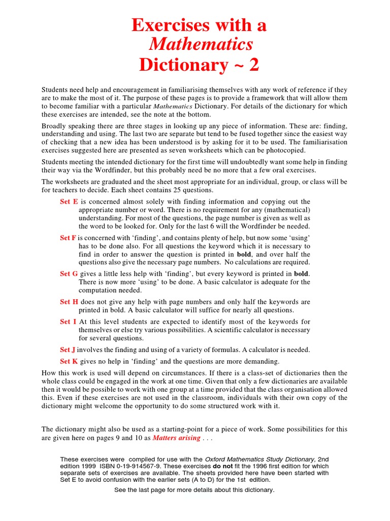 Mathematic Dictionary #2 | PDF | Circle | Triangle