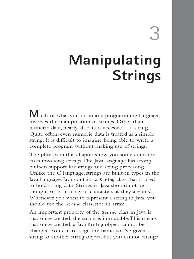 Manipulating Strings String Pdf String Computer Science Parameter Computer Programming