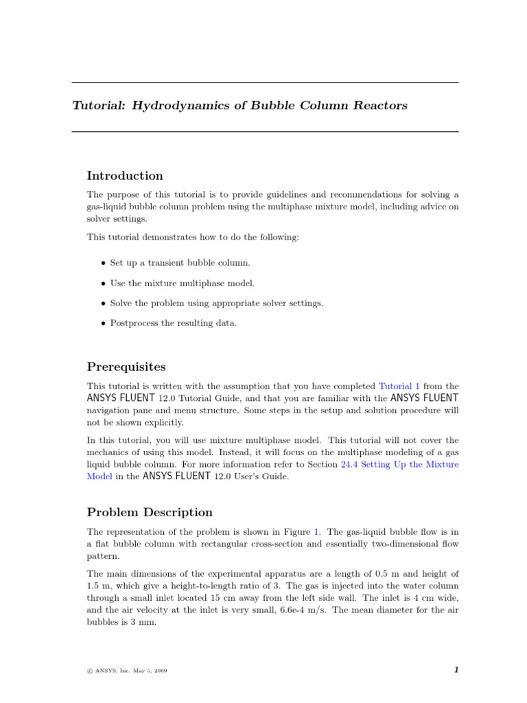 Bubble Column Pdf Download Free Pdf Chemical Engineering Chemistry