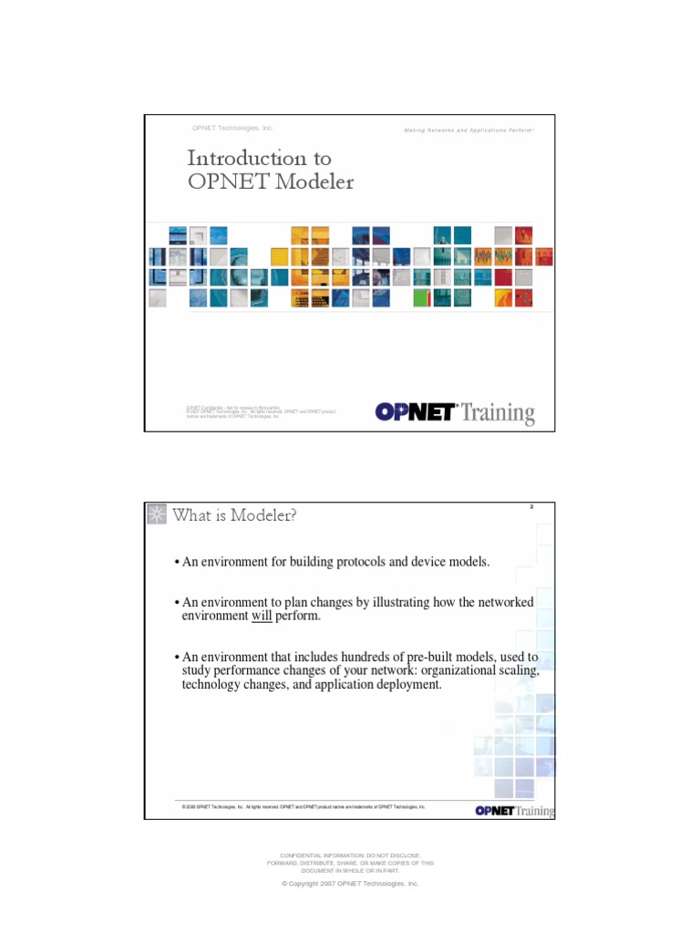 Intro Opnet Modeler Lecture 16.0 | PDF | Simulation | Computer Network