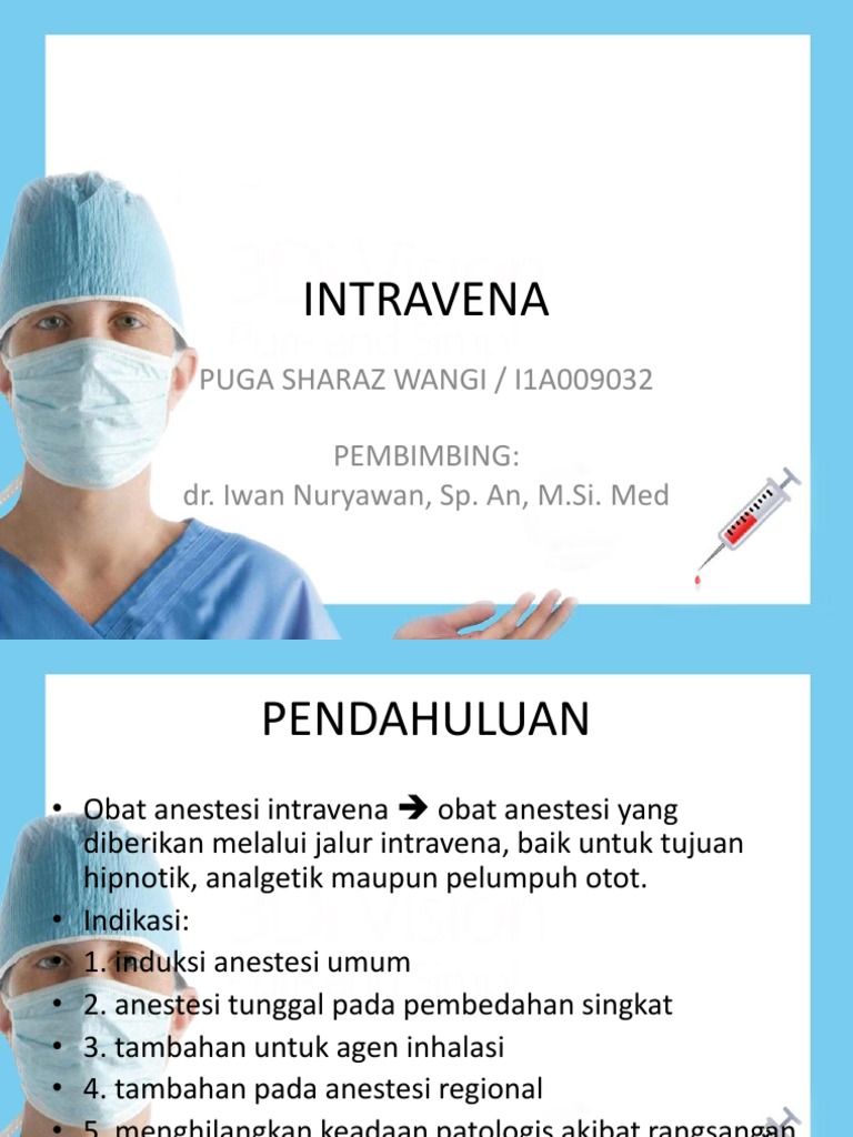 Farmakologi Obat Anestesi Intravena | PDF