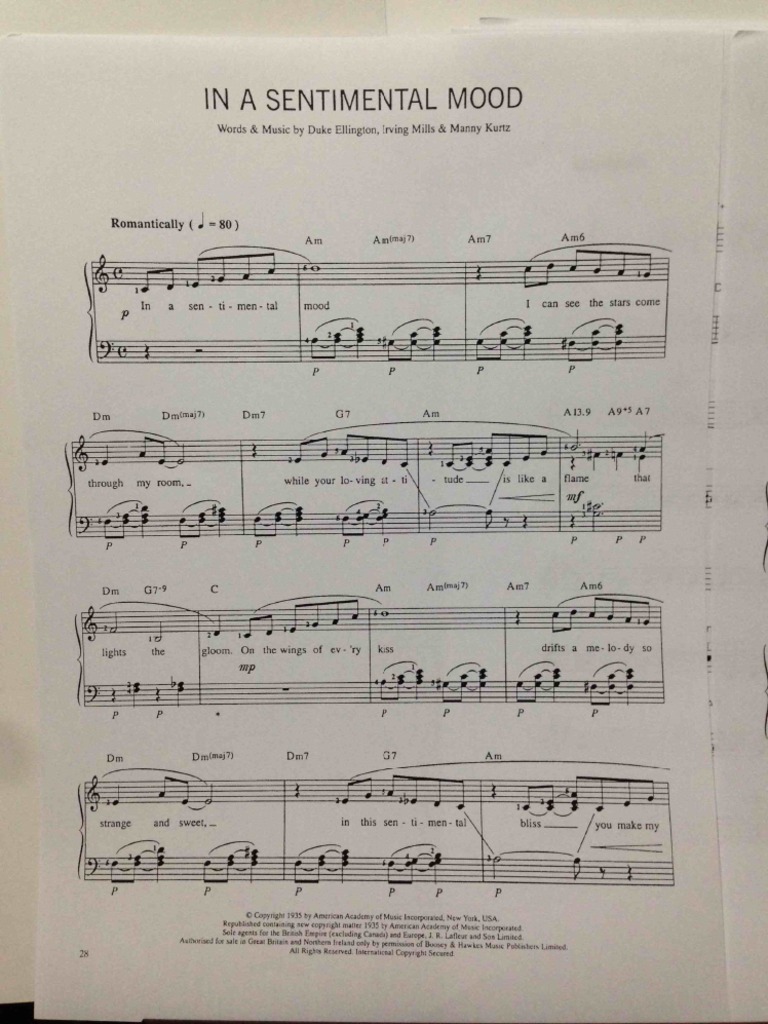 In A Sentimental Mood | PDF