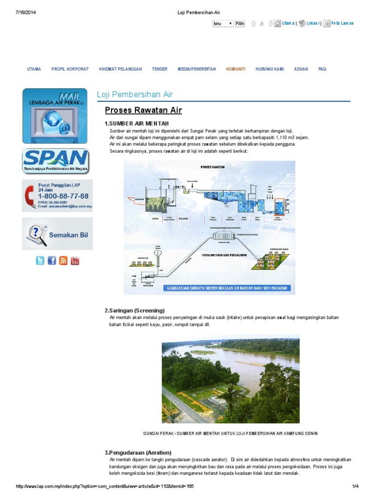 Loji Pembersihan Air | PDF