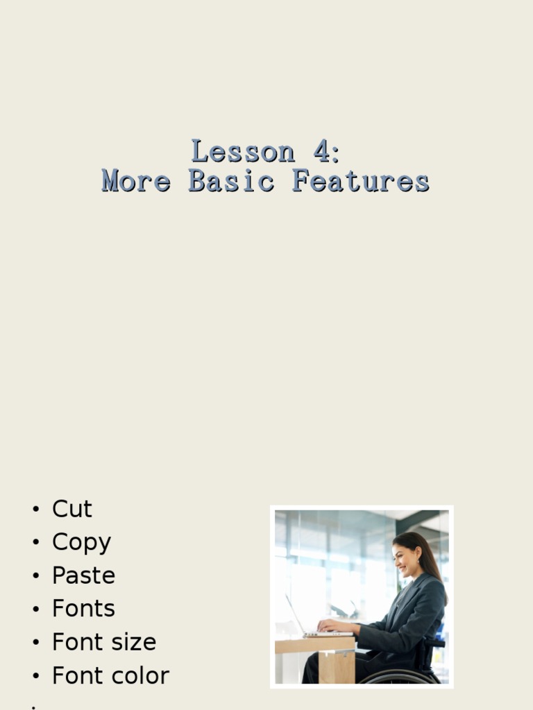 Microsoft Word Tutorial... Lesson 4 | PDF | Software | System Software