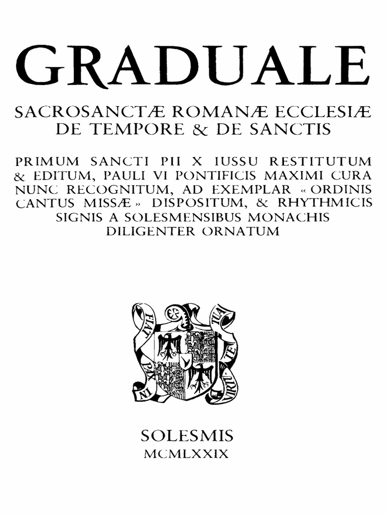 Graduale Romanum 1974 | PDF
