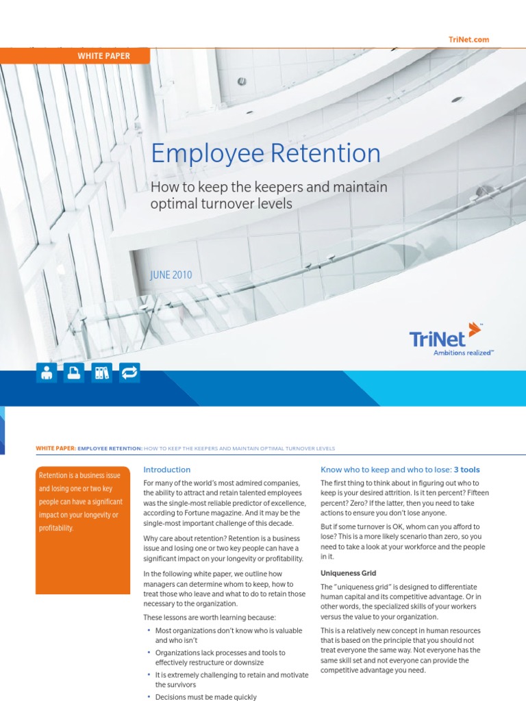 Employee Retention | PDF | Career & Growth | Business