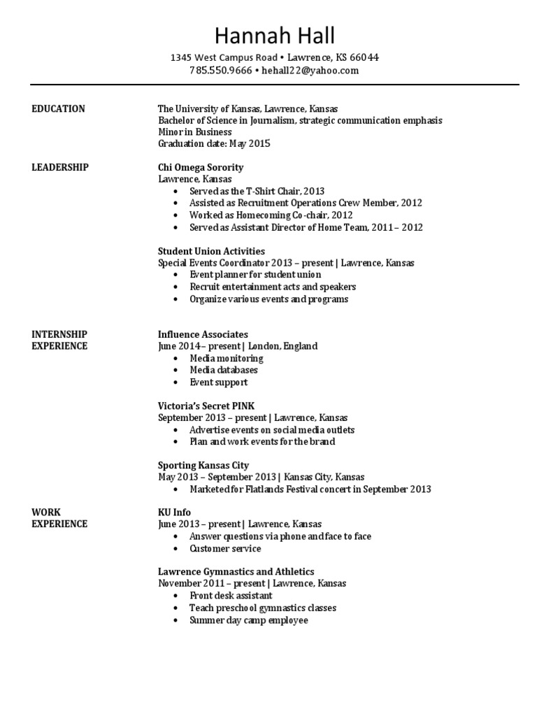 Revisedresume HH | PDF