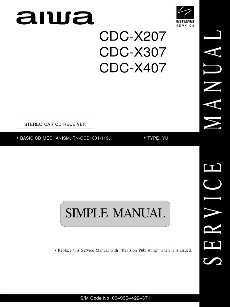 Aiwa - Stereo Car CD Receptor - CDC-X207 ++ | PDF | Manufactured Goods ...