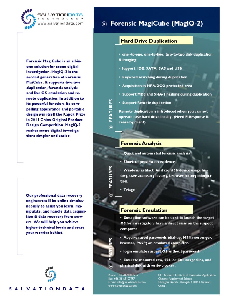 Forensic Magicube (Magiq-2) : Hard Drive Duplication | PDF | Usb ...