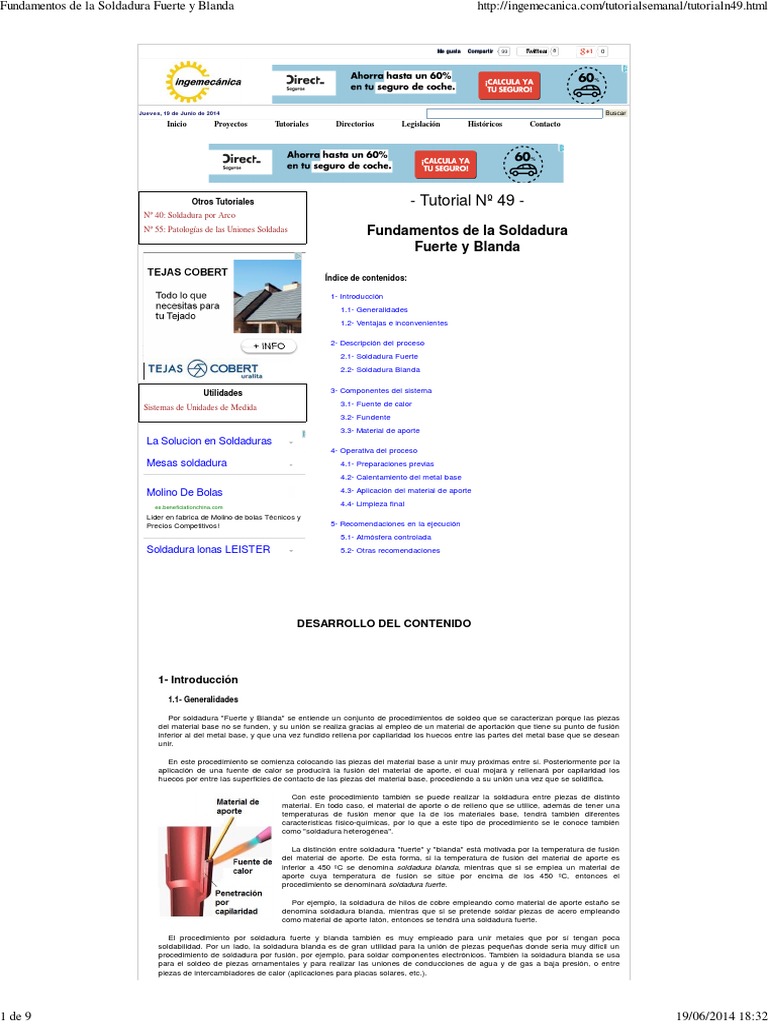 Fundamentos de La Soldadura Fuerte y Blanda | PDF | Soldadura | Construcción