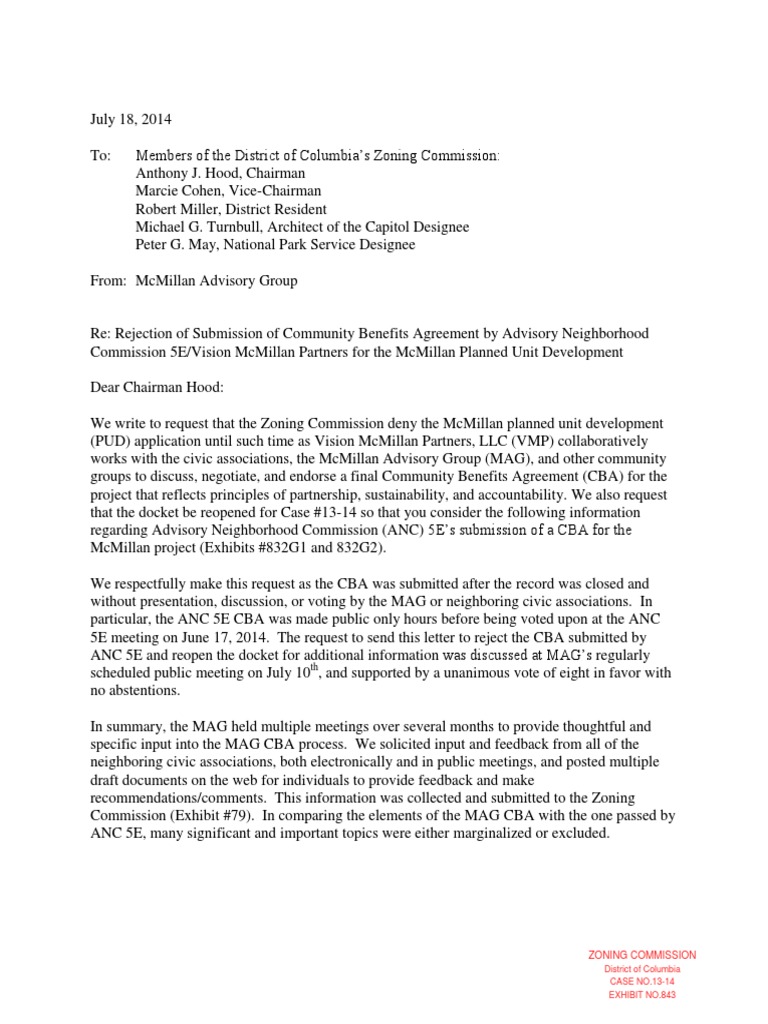MAG Letter On Concerns With ANC 5E CBA 2014 07 21 | PDF | Washington ...