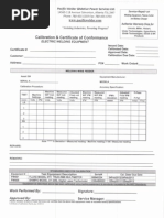 Electrode Oven Calibration Procedure | PDF | Calibration | Metrology