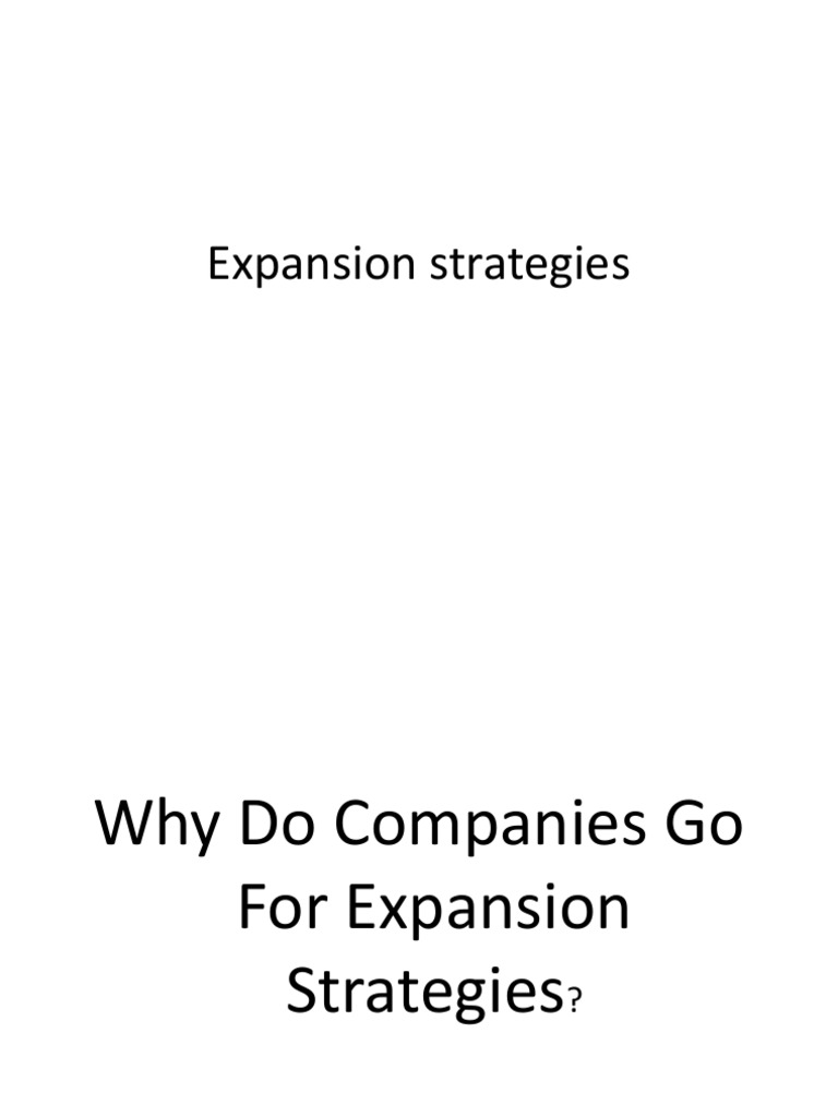 Expansion Strategies | PDF | Samsung | Marketing Strategy