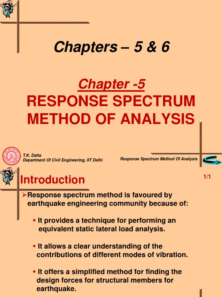 Response Spectrum Analysis Overview | PDF | Mechanical Engineering ...