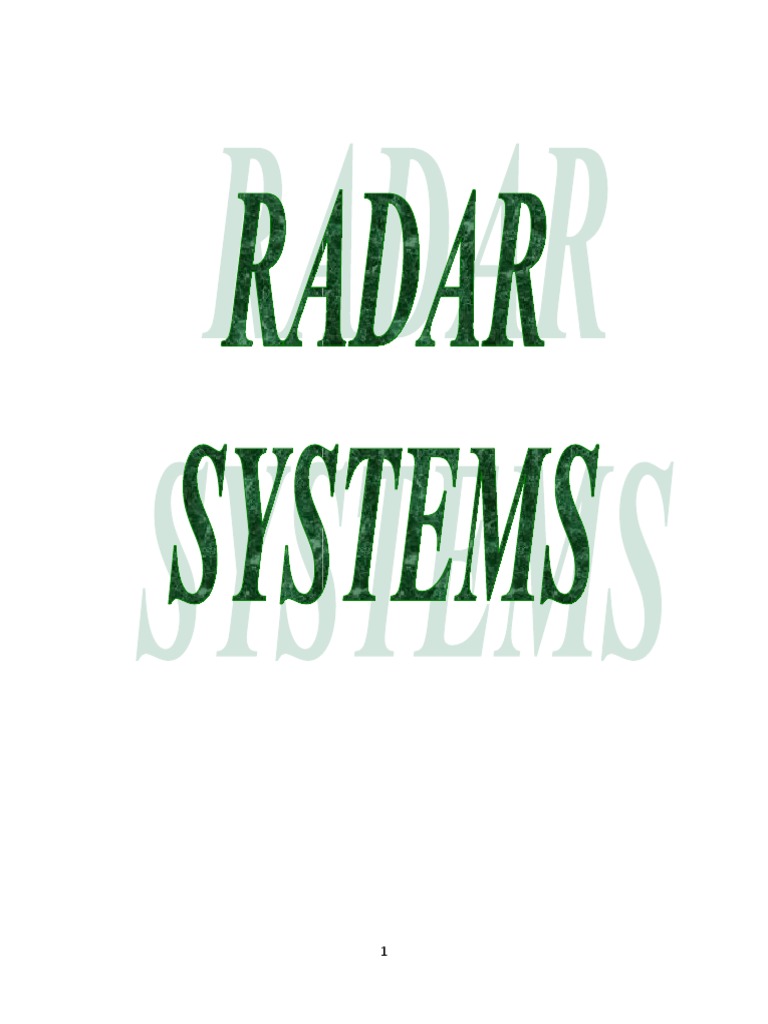 Rs Notes Pdf1 | PDF | Radar | Antenna (Radio)