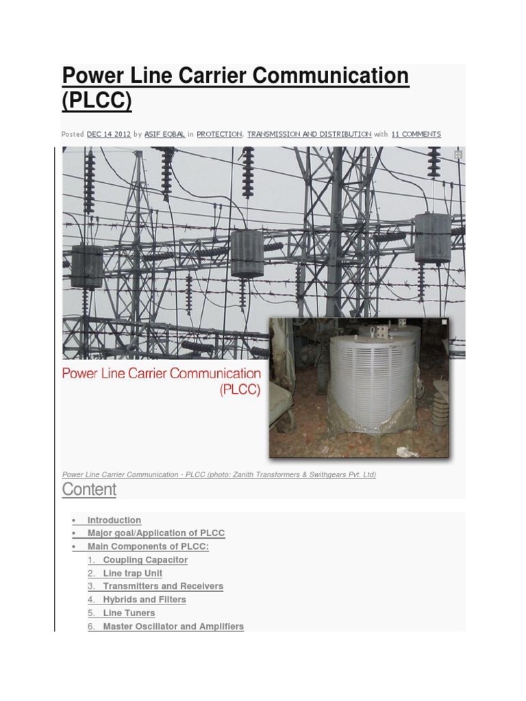 Power Line Carrier Communication | PDF | Signal To Noise Ratio | Decibel