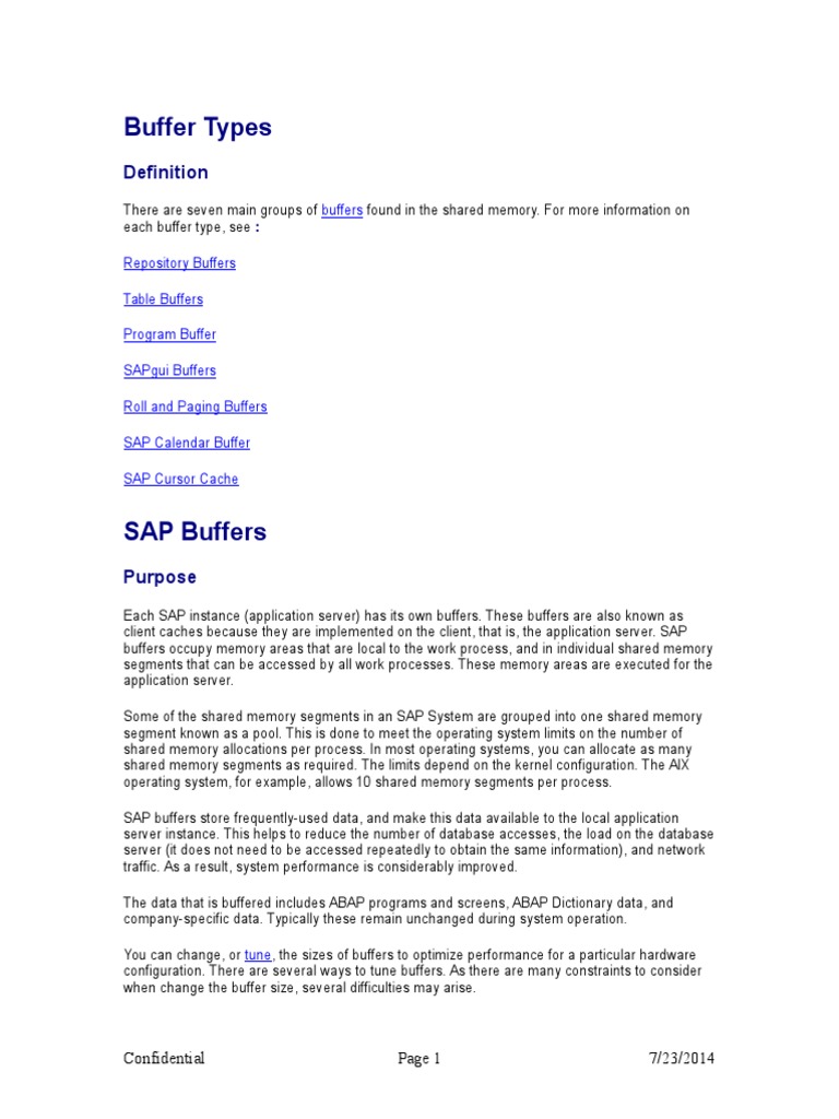 Buffer Types | PDF | Cache (Computing) | Databases