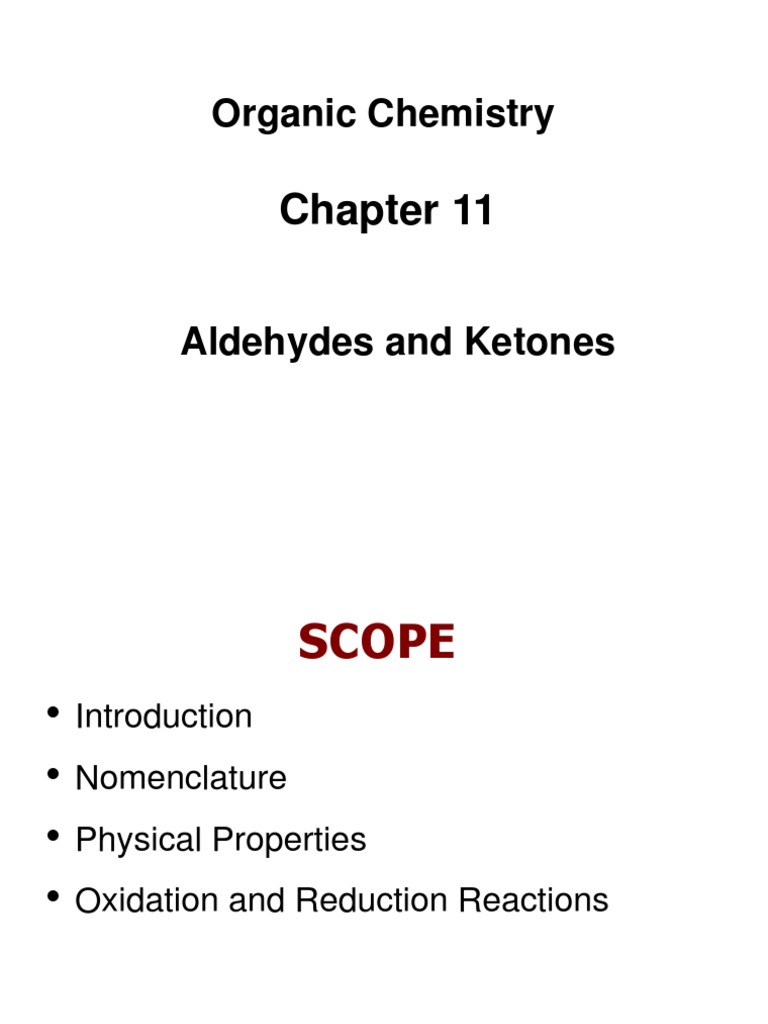 Aldehydes and Ketones Overview | PDF | Ketone | Aldehyde