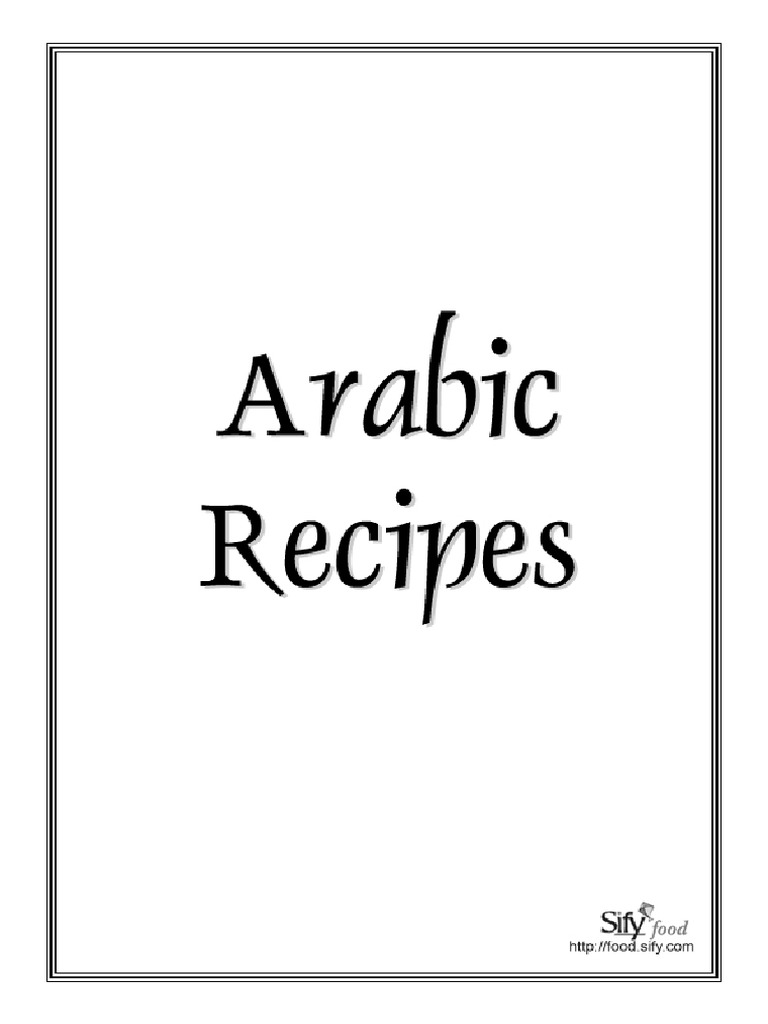 Arabic Cooking Recipes | PDF | Eggplant | Kebab