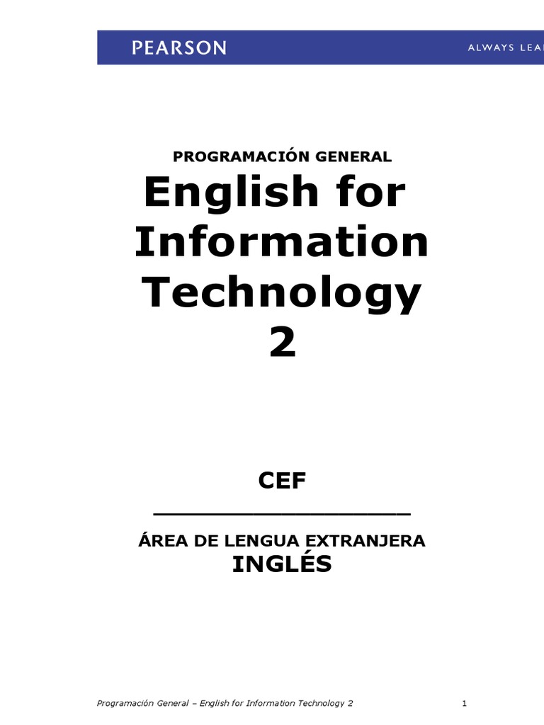 English For Information Technology Level 2 | PDF | Web Page | Learning