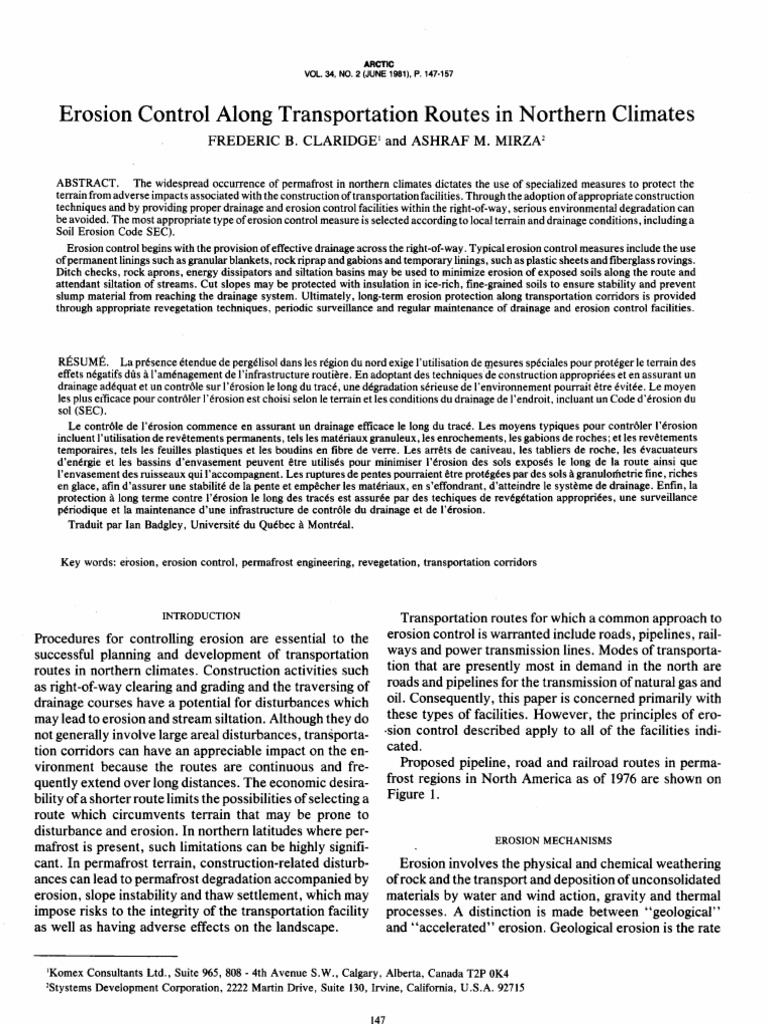 Erosion Control | PDF | Erosion | Drainage