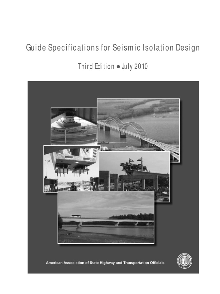 Guide Specifications For Seismic Isolation Design CONTENTS | PDF ...