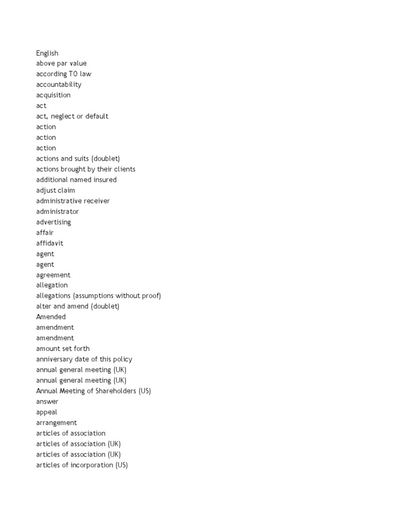 Legal Terms | PDF | Sentence (Law) | Public Law