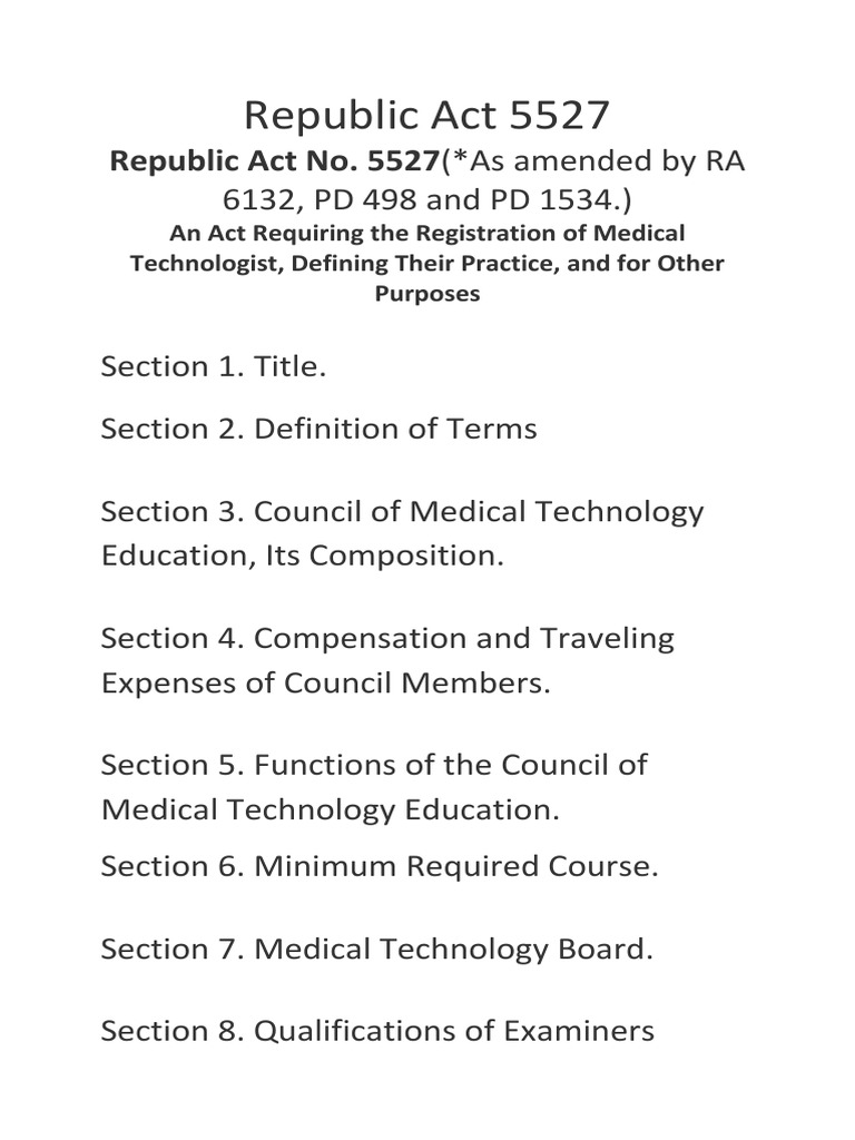 Republic Act No. 5527 ( As Amended by RA | PDF