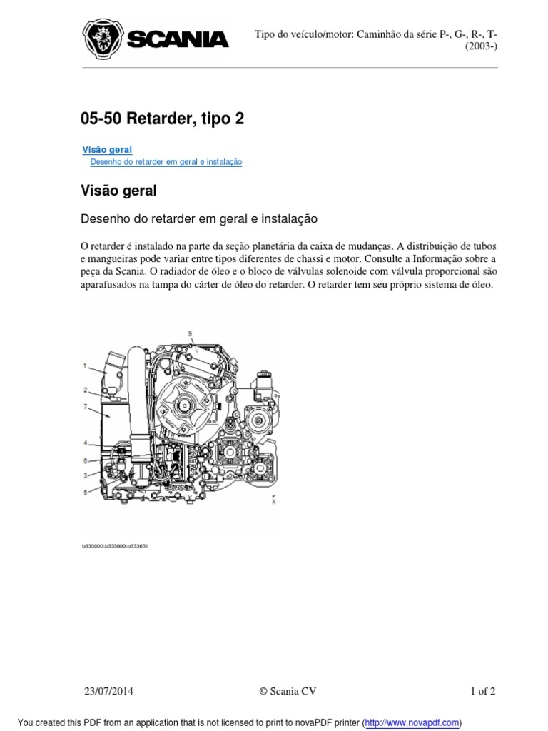 Desenho Do Retarder em Geral e Instalação | PDF