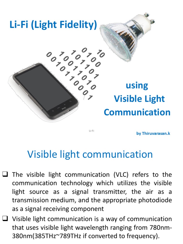Li-Fi (Light Fidelity) | Light | Light Emitting Diode