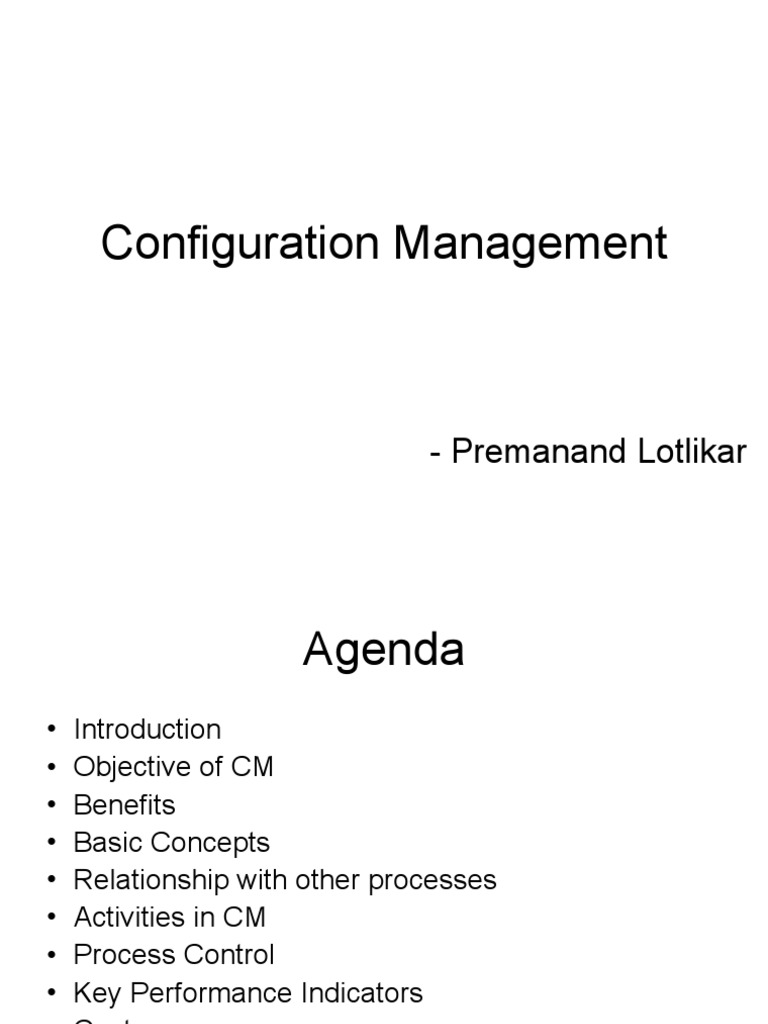 Configuration MGMT - ITIL | PDF | Itil | Information Technology