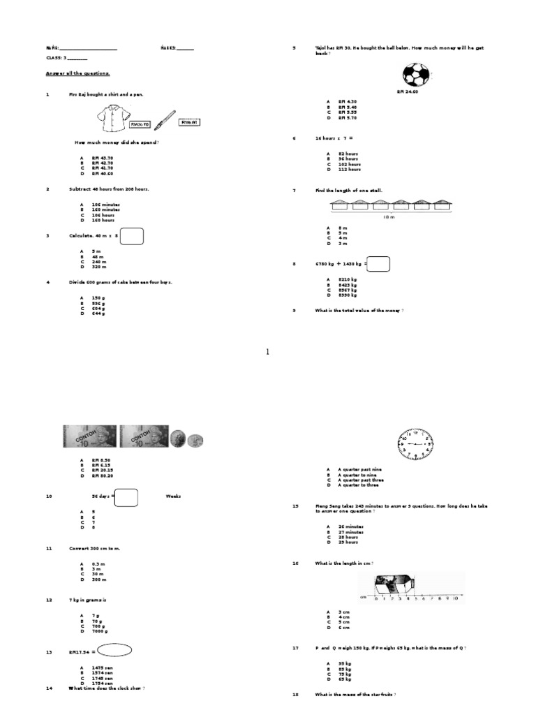 Back ?: NAME: - MARKS | PDF