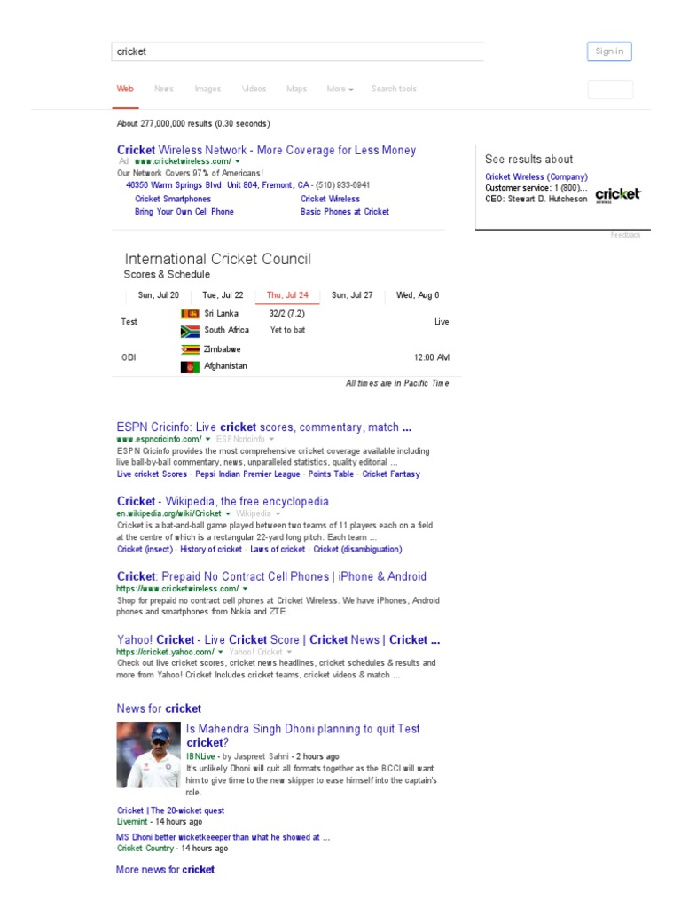International Cricket Council: Cricket Wireless Network More Coverage ...