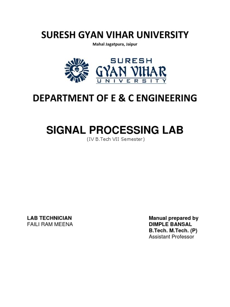 SP Lab | PDF | Convolution | Digital Signal Processing