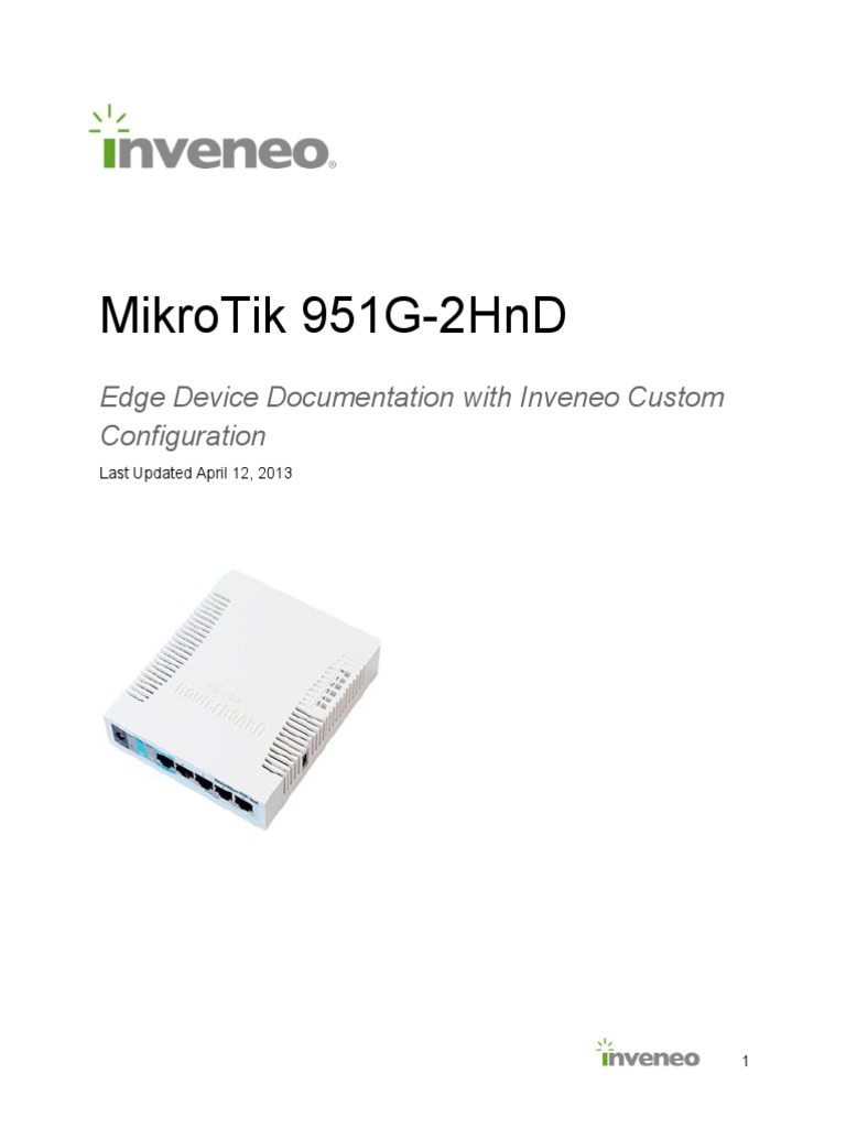 Mikrotik 951g 2hnd Documentation | PDF | Usb | Computer Network