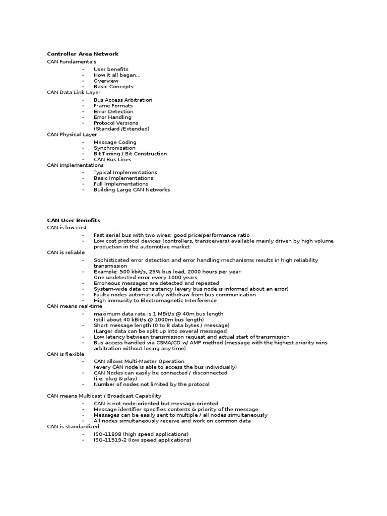 CAN VeryGood | PDF | Computer Networking | Electrical Engineering
