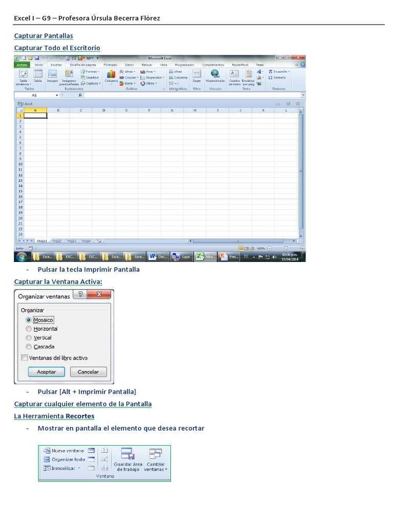 1era - 2da - 3era - 4ta - 5ta - 6ta - 7ma - 8va Clase Excel I - G9 (L-M ...