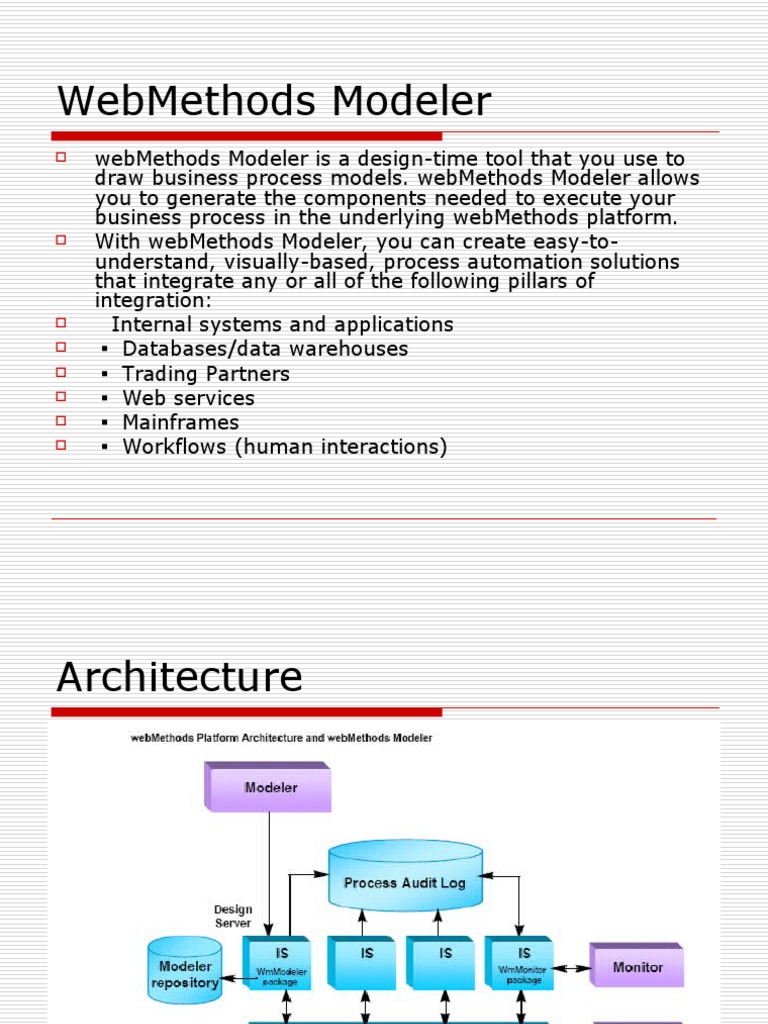 WebMethods Modeler | PDF | Business Process | Databases