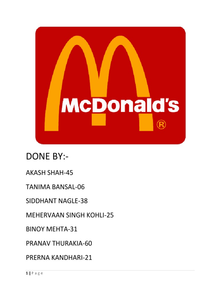 Turnaround Management | PDF | Mc Donald's | Fast Food Restaurants