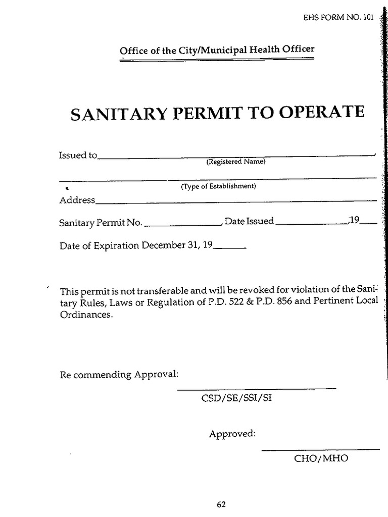 Chapter 3. Sanitary Permit Requirements - 1 | PDF