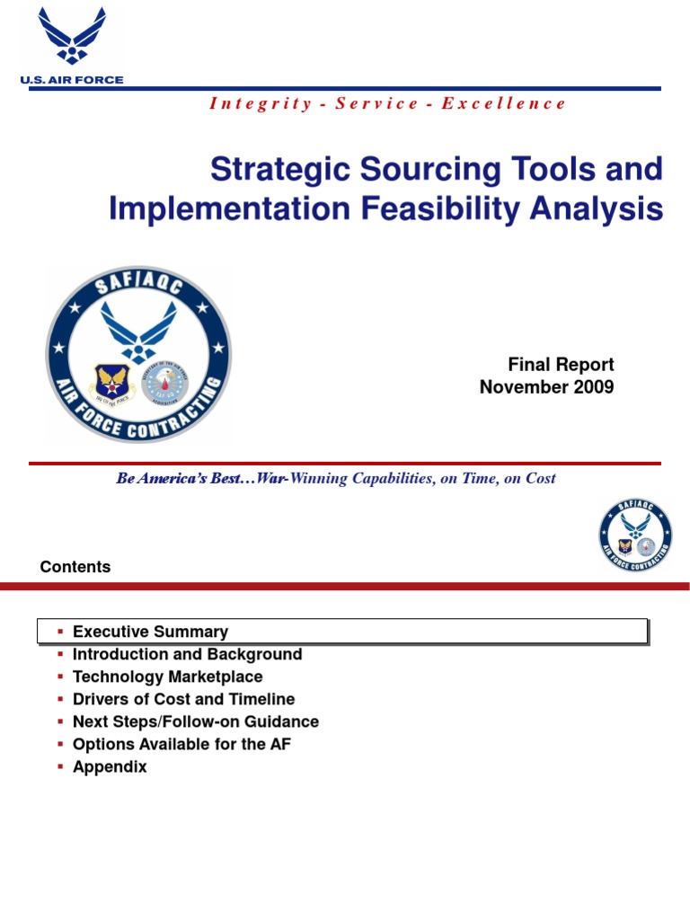 Strategic Sourcing Tools Analysis Final Report - FINAL - 111209 AF ...