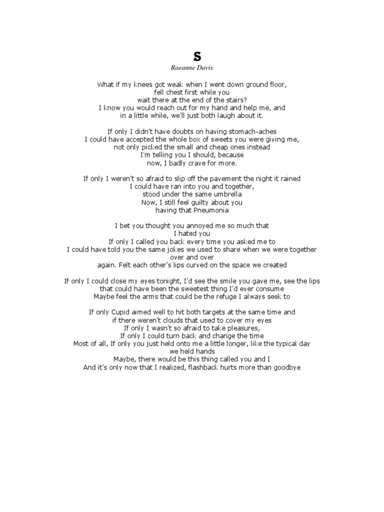 Ifs (Poem) | PDF