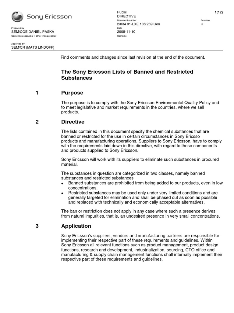 Se Lists of Banned and Restricted | PDF