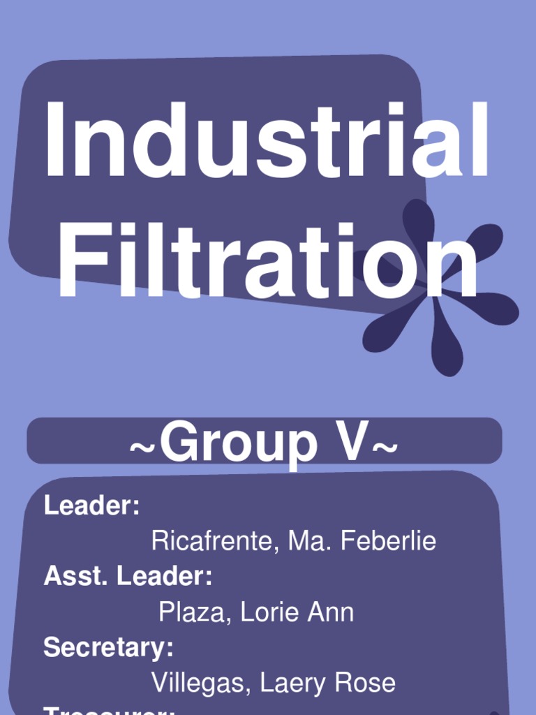 Filtration | PDF | Filtration | Chemical Engineering