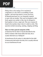 Types of Fit | PDF | Engineering Tolerance | Mechanical Engineering