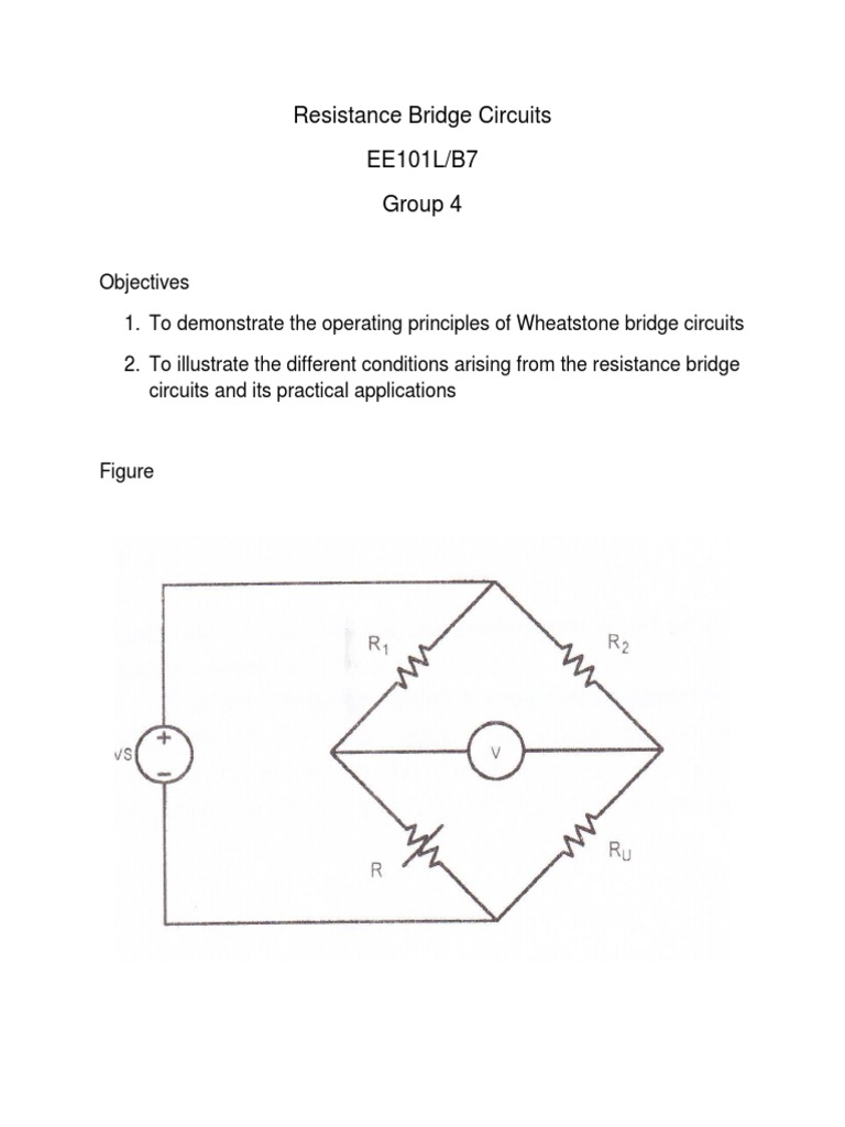 Resistance Bridge Circuits | Download Free PDF | Electrical Resistance ...