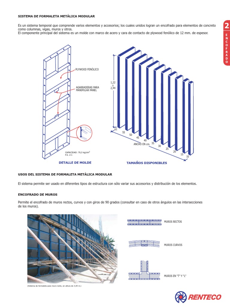 Formaleta METALICA | PDF | Hormigón | Naturaleza