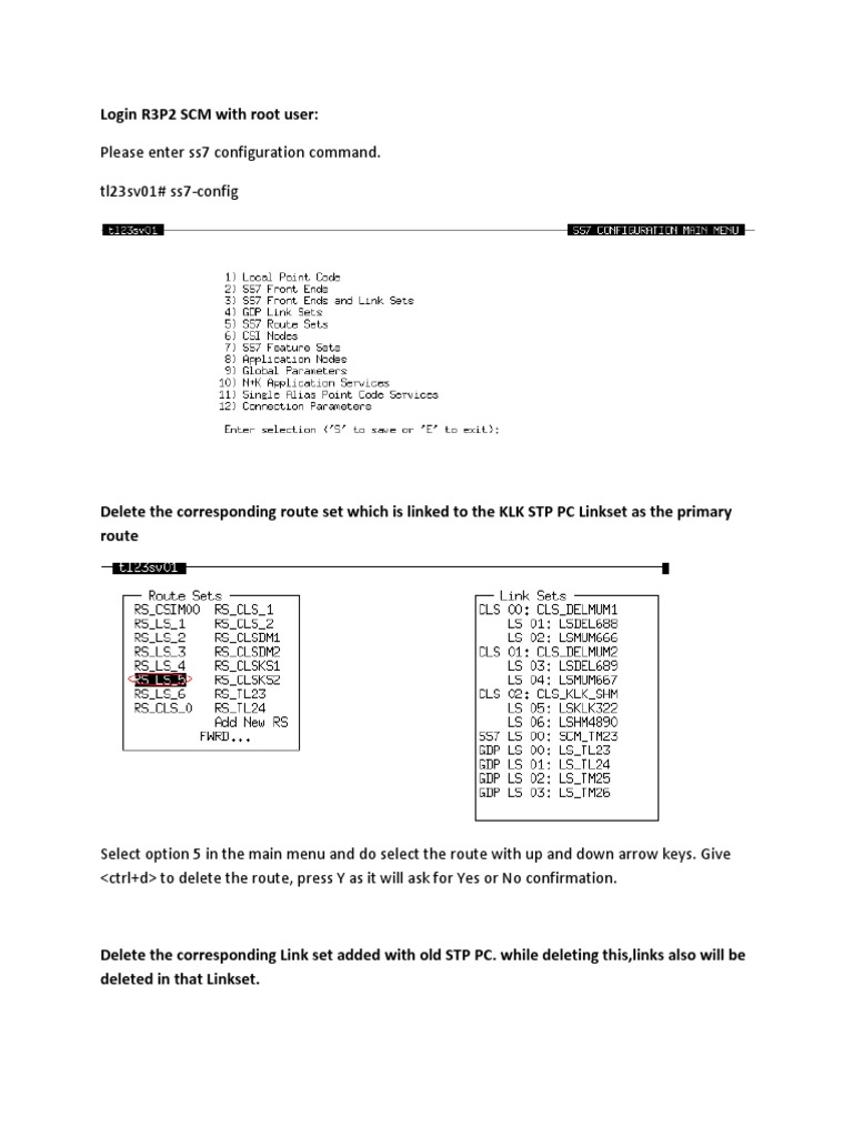 Please Enter ss7 Configuration Command. tl23sv01# Ss7-Config | PDF ...